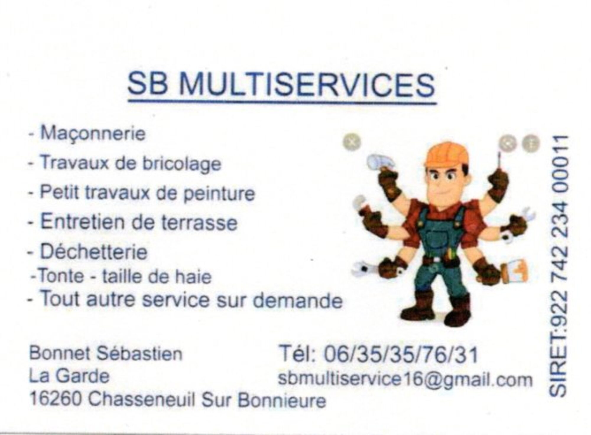 SB MULTISERVICES - Chasseneuil-sur-Bonnieure (16)